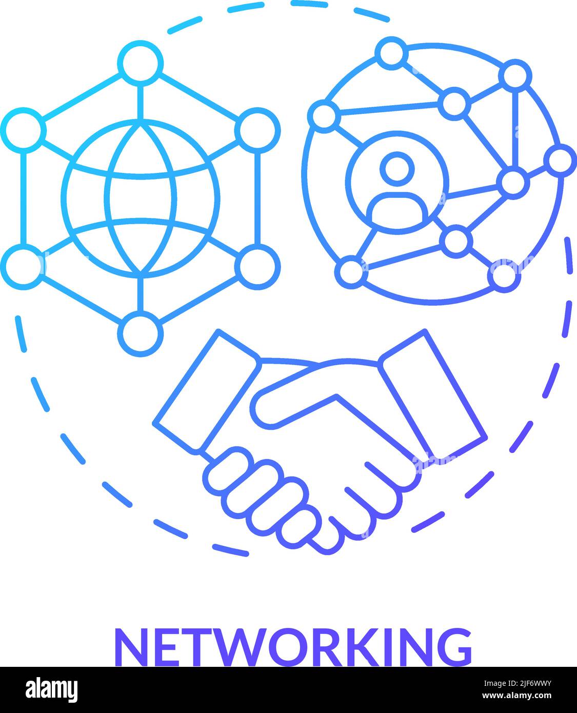 Networking blue gradient concept icon Stock Vector Image & Art - Alamy