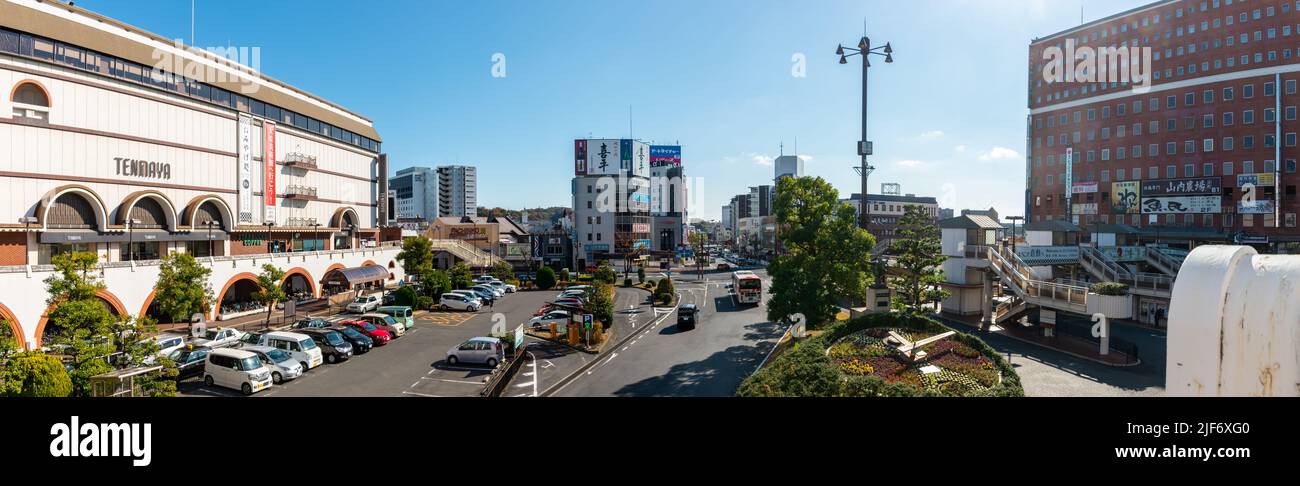 Kurashiki, Okayama JAPAN - Dec 2 2021: Panoramic image JR Kurashiki ...