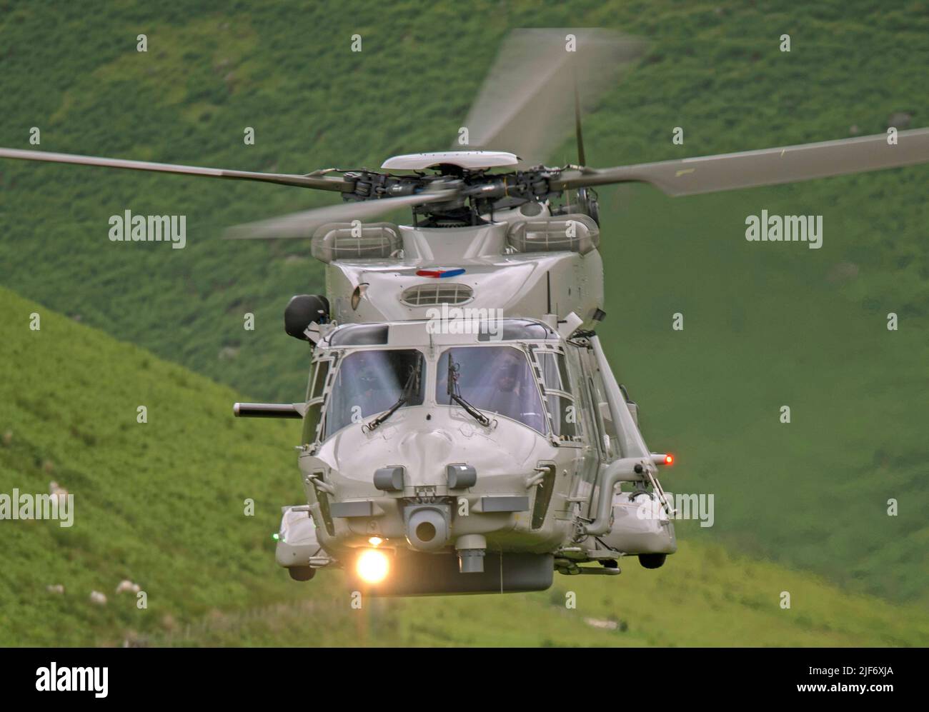 Royal Netherlands Navy NH-90 Helicopter low level flying training in ...