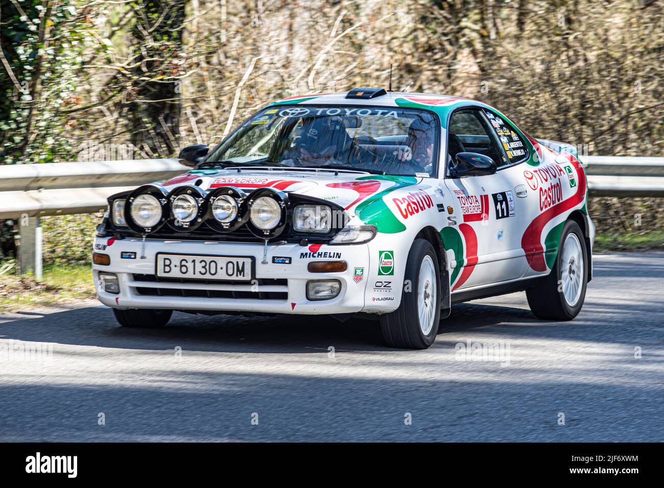 Classic japan rally car in the street. Toyota Celica Stock Photo - Alamy