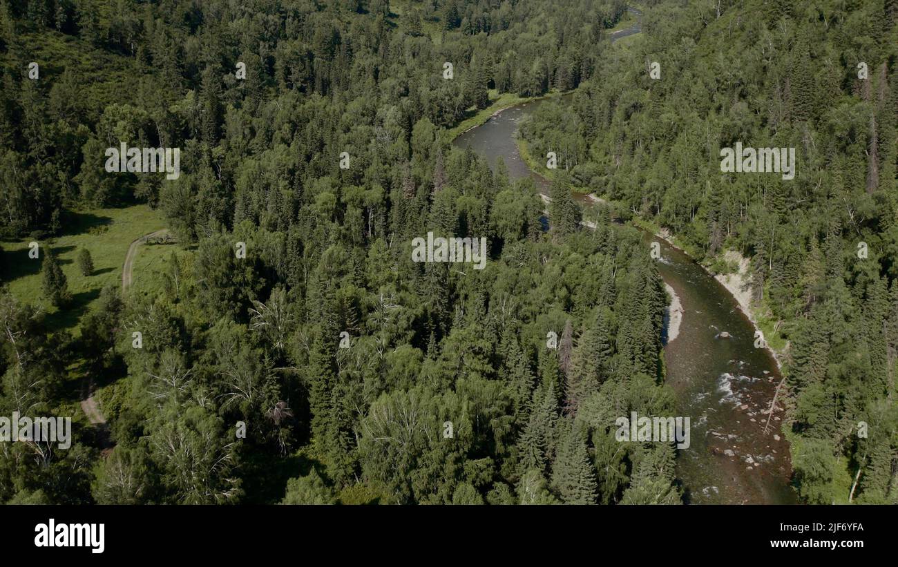 Siberia landscape from above hi-res stock photography and images - Alamy