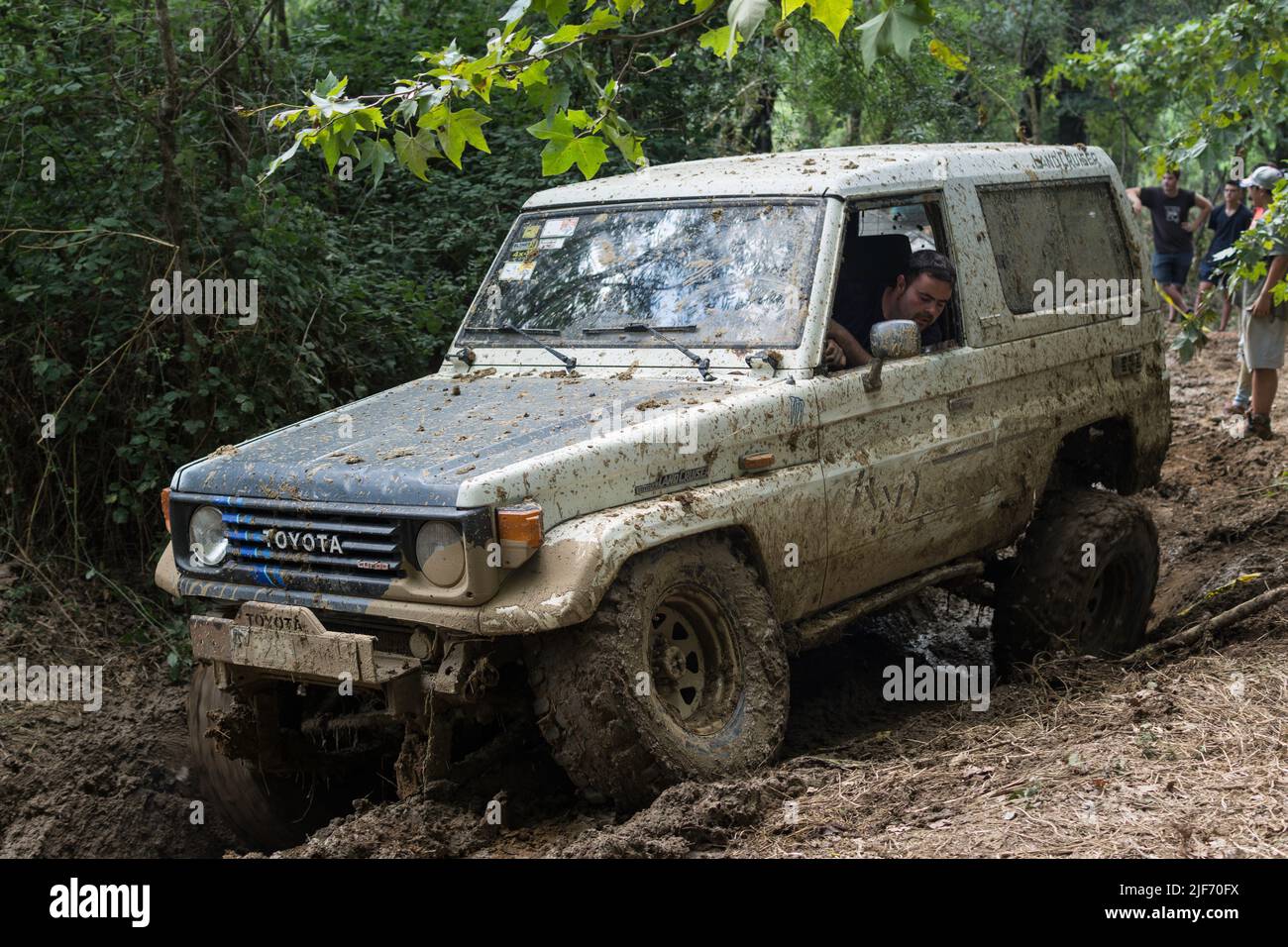 Old japan 4x4 offroad car modified to trial. Toyota Land Cruiser Stock ...