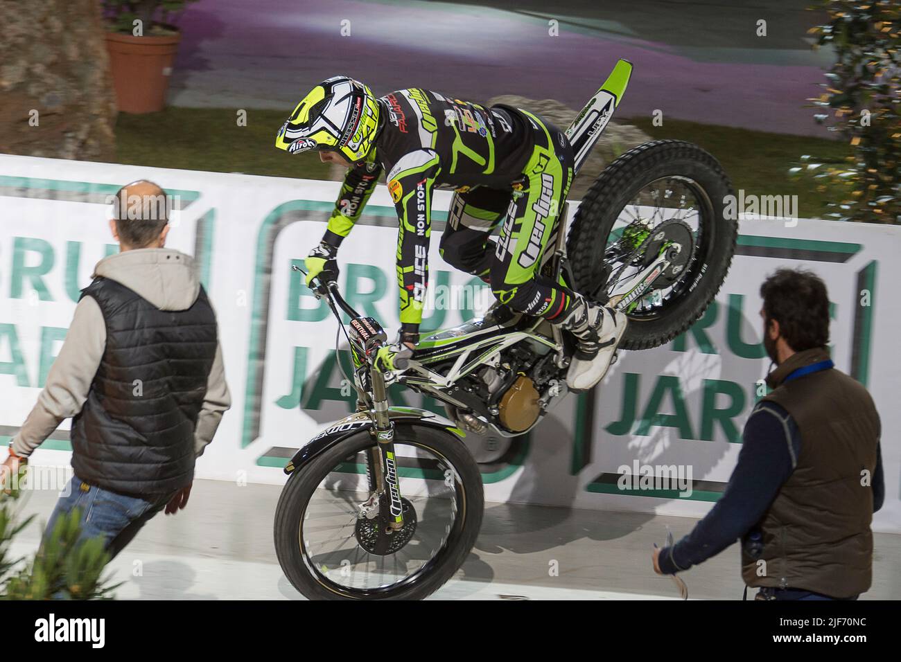 Trial bike exhibition. Vertigo Combat 300 Stock Photo - Alamy