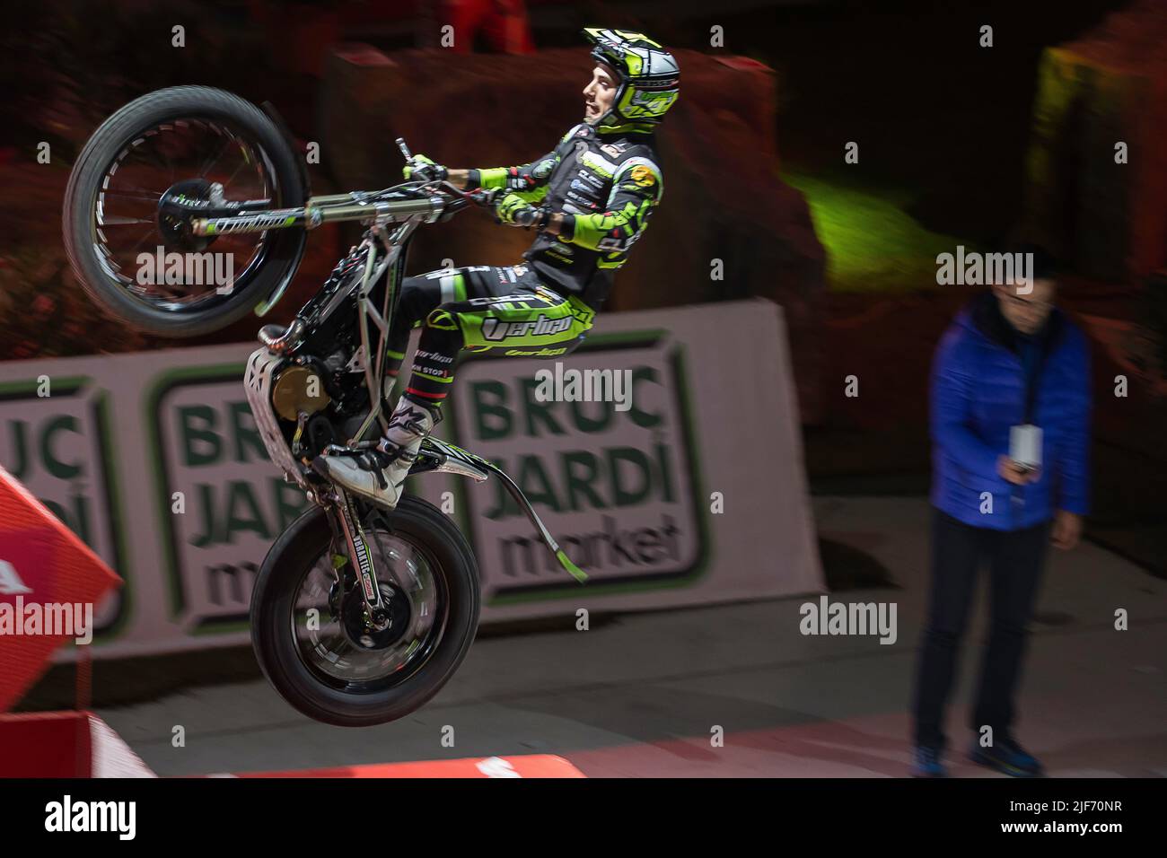 Trial bike exhibition. Vertigo Combat 300 Stock Photo - Alamy