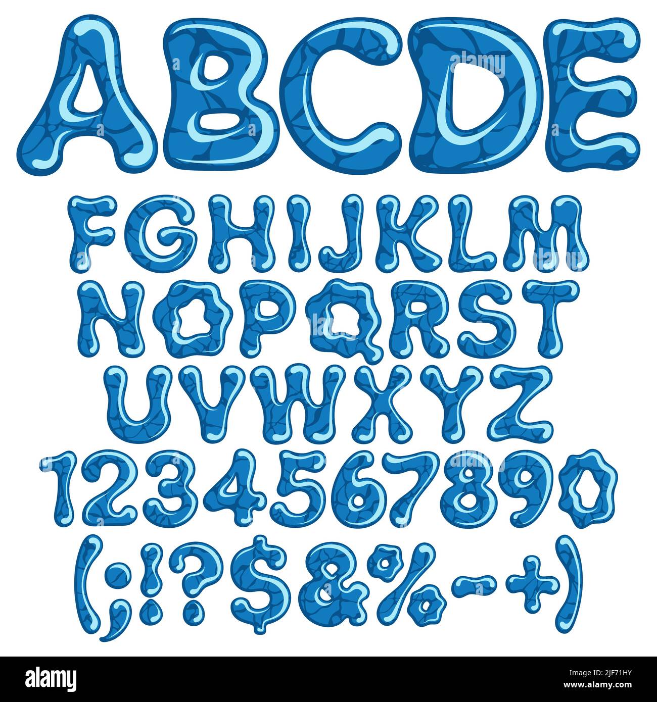 Water Bubble Letters