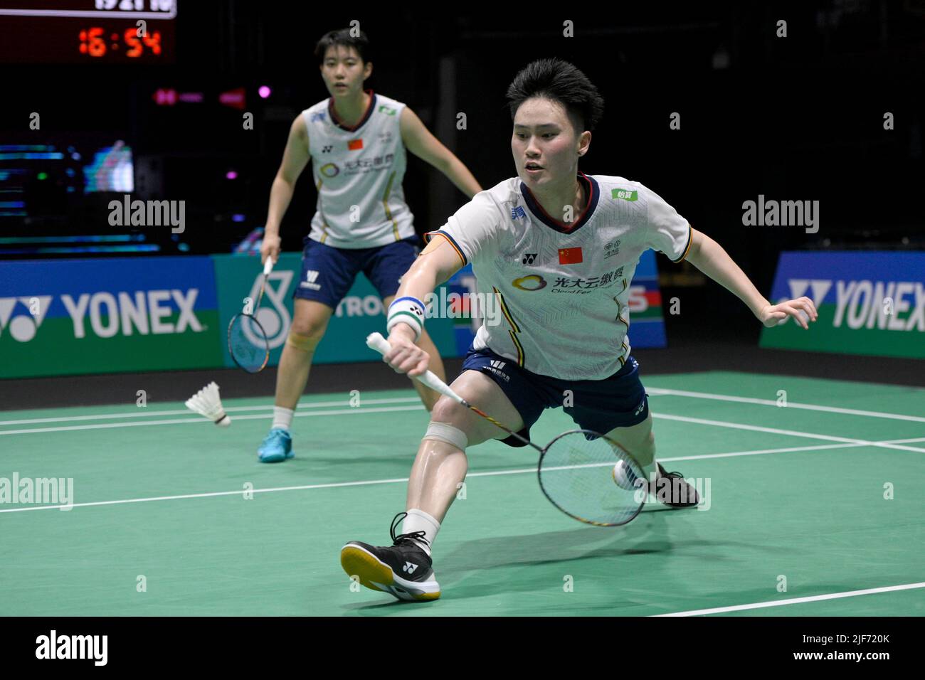 Kuala Lumpur, Malaysia. 30th June, 2022. China's Du Yue/Li Wenmei (R ...