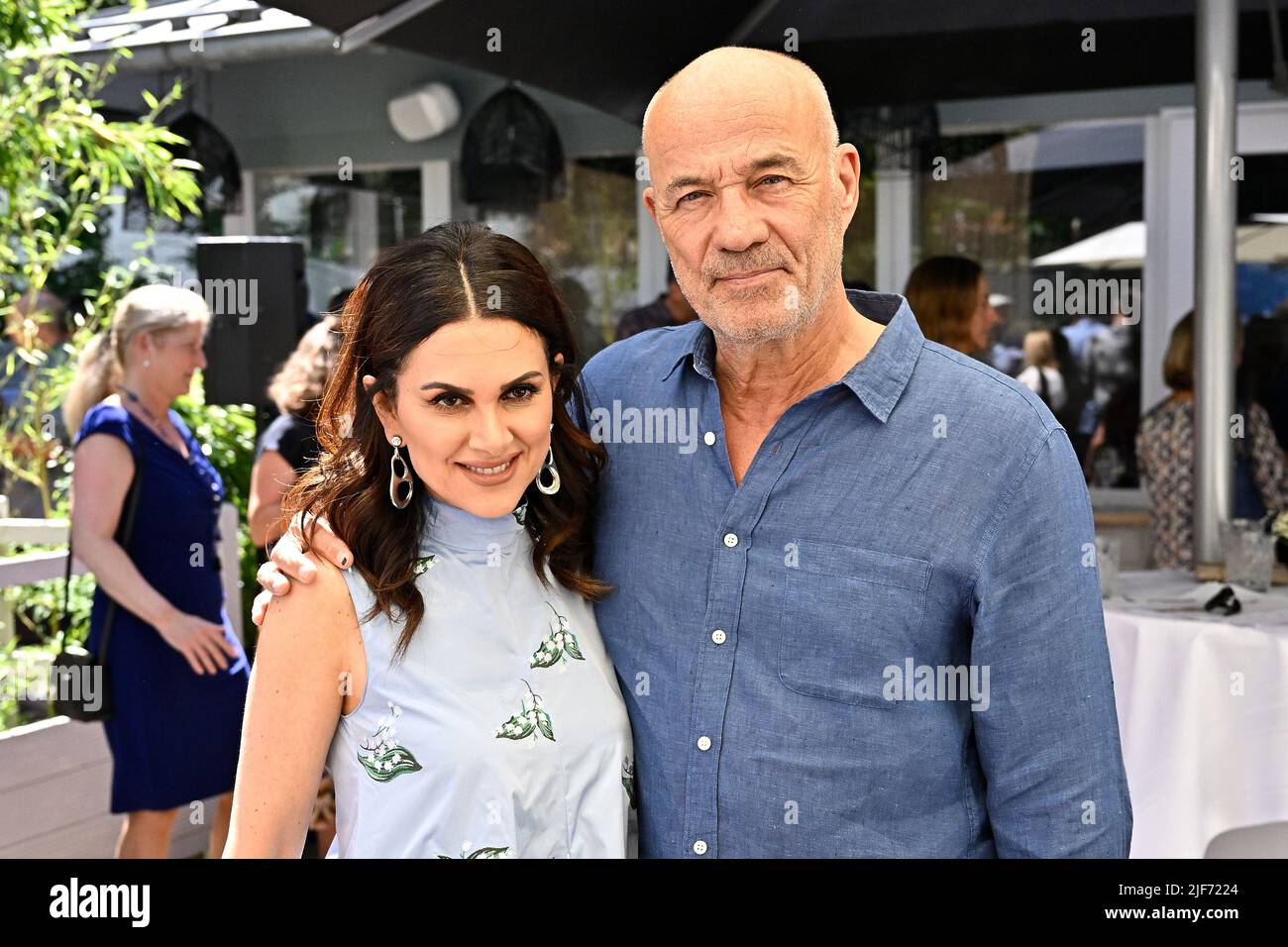 Munich, Germany. 30th June, 2022. Actor Heiner Lauterbach with his wife Viktoria Lauterbach at ...