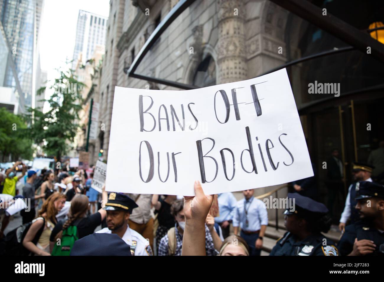 New York City, USA. 29th June, 2022. Pro-abortion activists disrupted ...