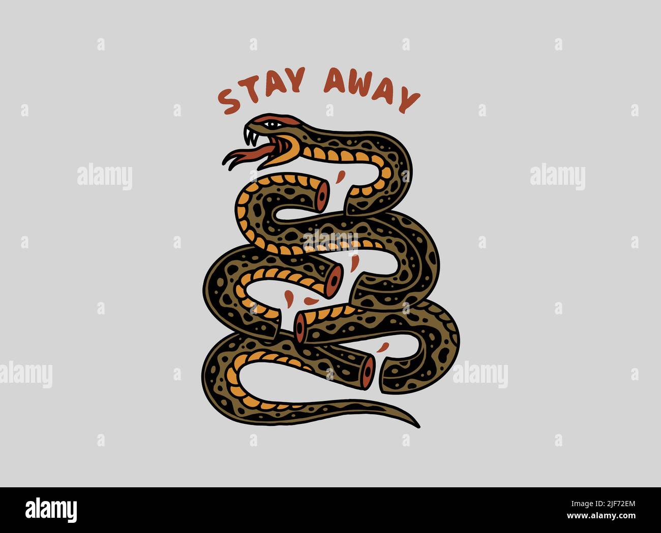 New School Snake Drawing