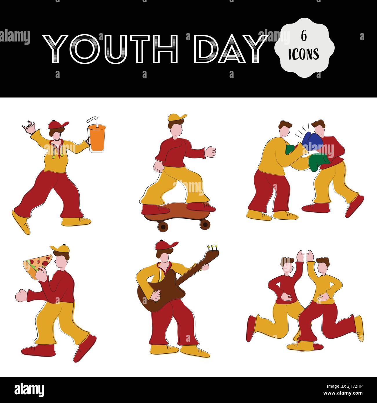 Younger vector vectors hi-res stock photography and images - Alamy