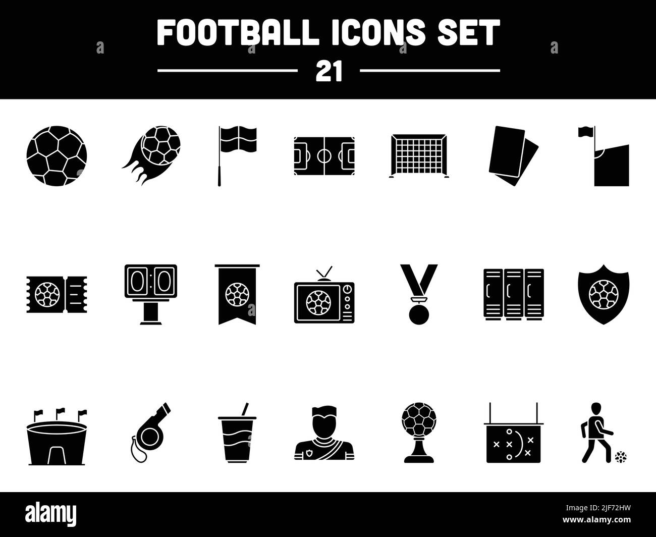 Football icon Black and White Stock Photos & Images - Alamy