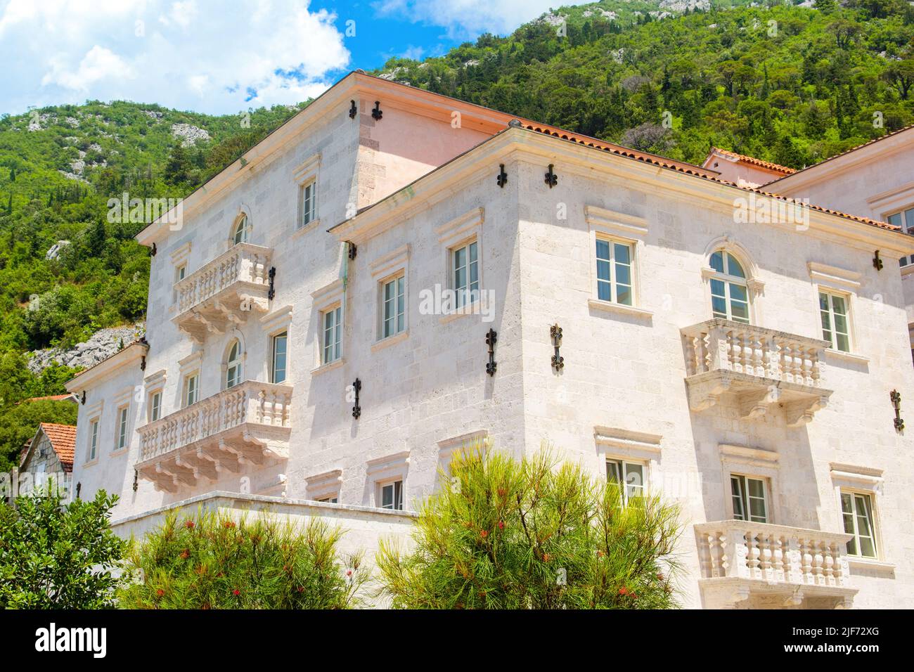 Detailed View of the Architecture of the Old City of Perast, Montenegro ...