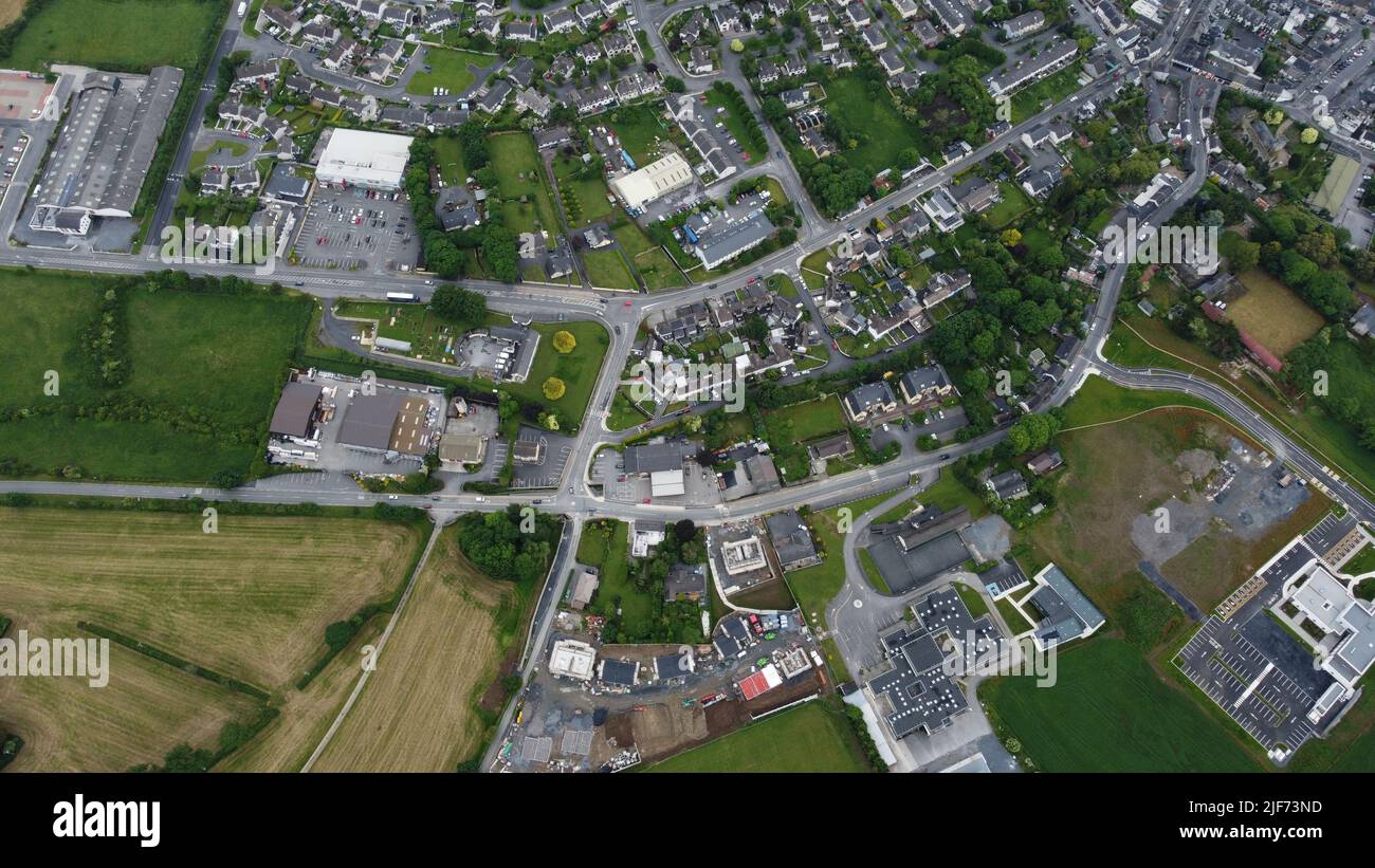 An aerial view of the beautiful buildings and roads in Thomastown ...
