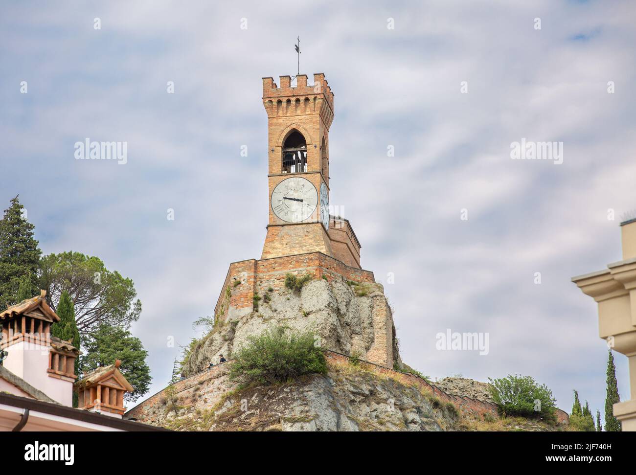 Brisighella ,Ravenna, Emilia-Romagna, Italy. Aerial Drone footage view ...