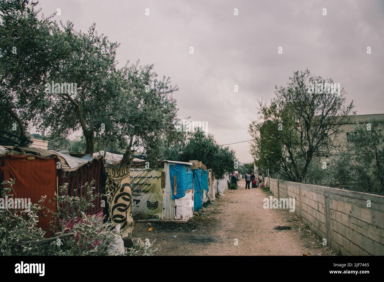 November 25, 2021, Halba, Akkar, Lebanon: Alley with around 60 tents in ...