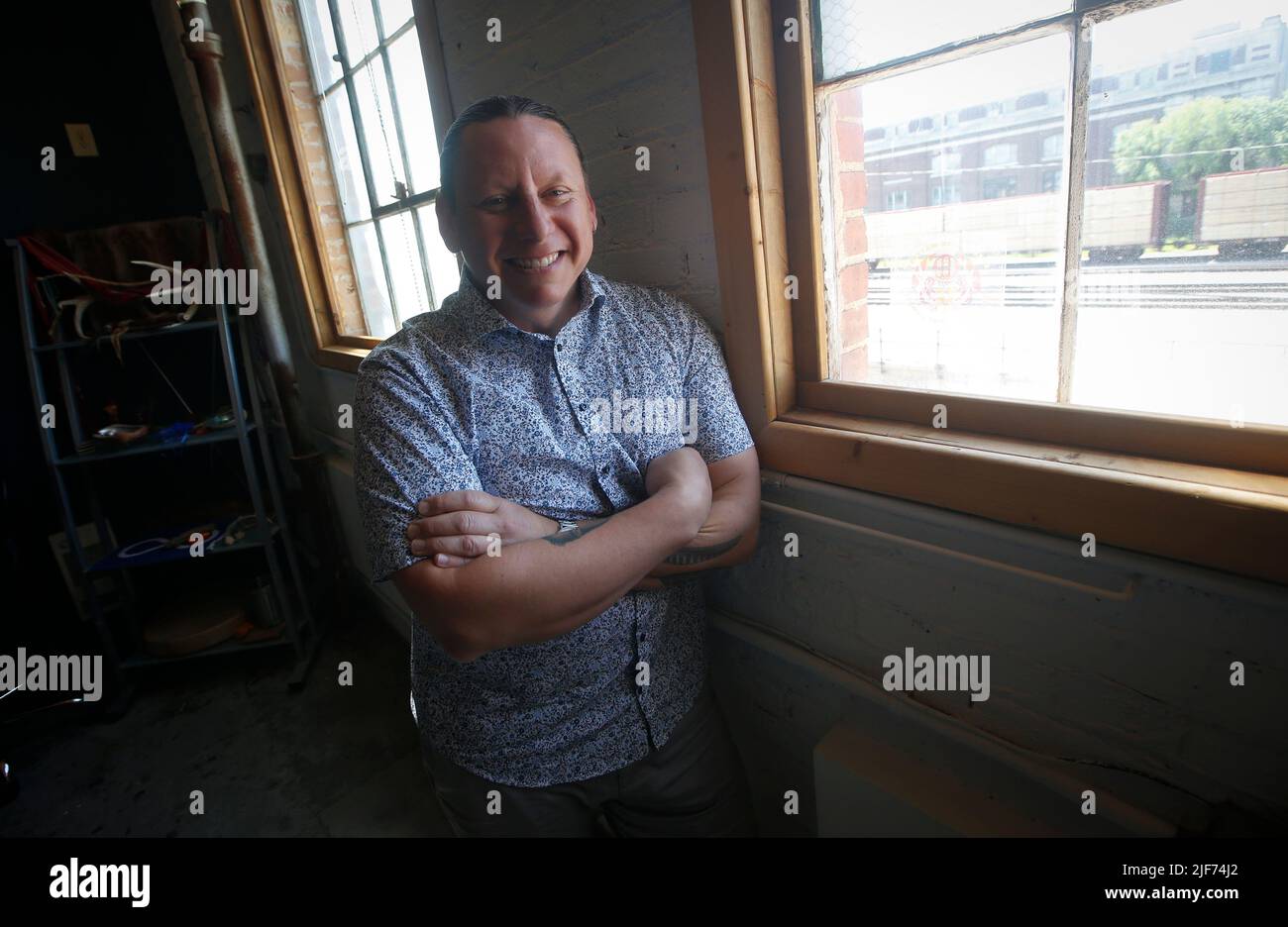 Shaun Vincent, creative director of Vincent Design, is photographed in ...