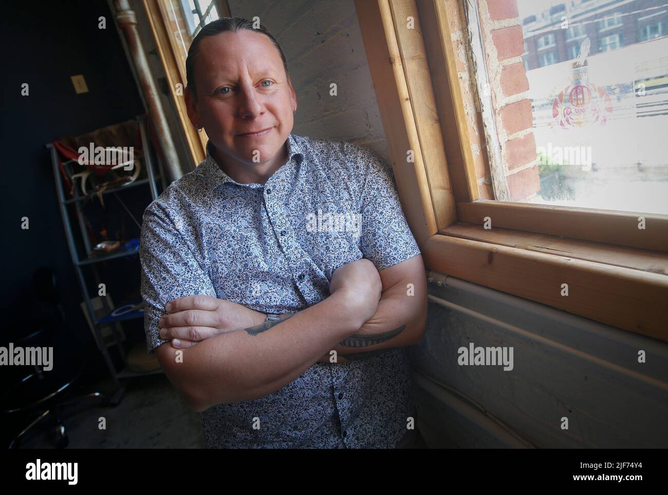 Shaun Vincent, creative director of Vincent Design, is photographed in ...