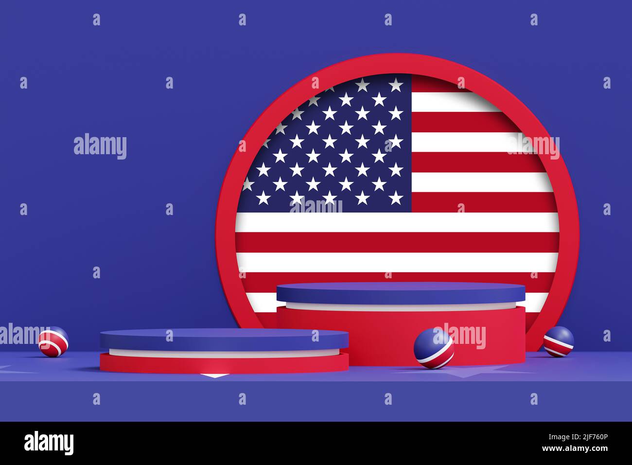 modern mockup podium display, united states of america display banner ...