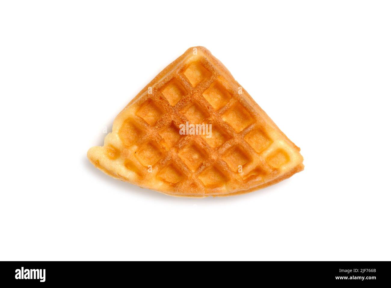 Triangular waffle slices white background Stock Photo - Alamy