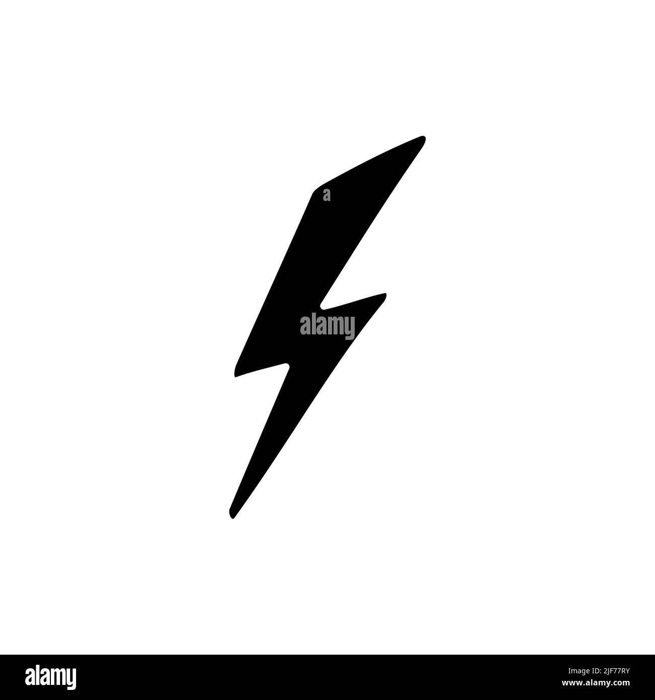 Hand drawn electric lightening element. Comic doodle sketch style ...