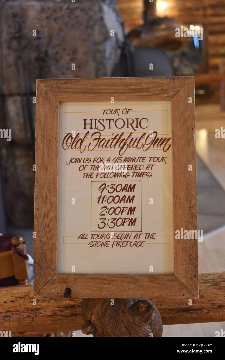 Yellowstone National Park, U.S.A. 5/21-24/2022. Old Faithfull Inn ...