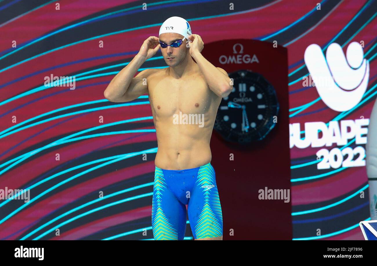Hadrien Salvan of France HEAT 100 M Freestyle Men during the 19th FINA ...