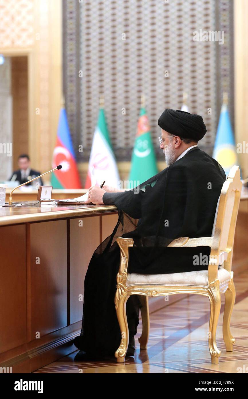 June 30 2022 Ashgabat Ashgabat Turkmenistan Irans President