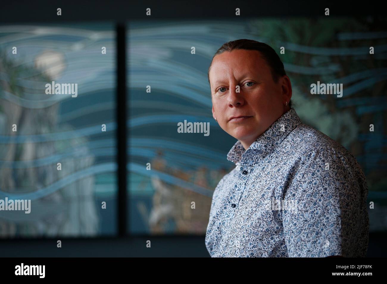 Shaun Vincent, creative director of Vincent Design, is photographed in ...