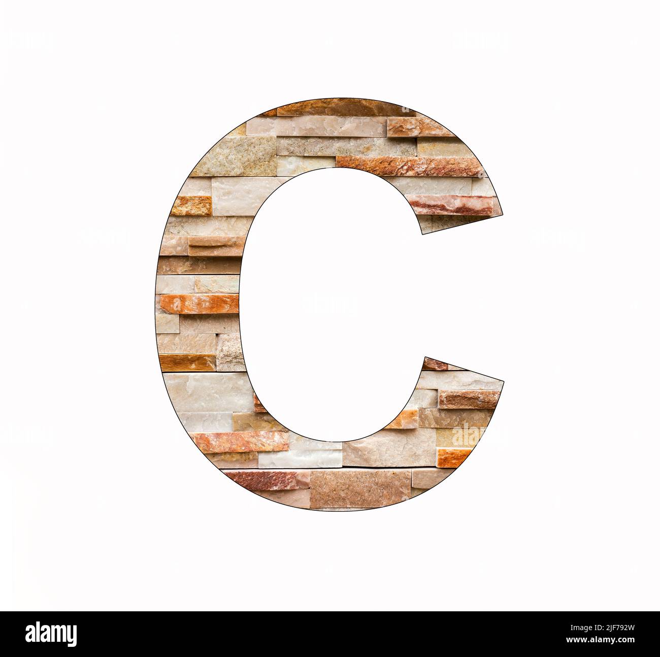 Alphabet Letter C - Rustic marble stone background Stock Photo - Alamy