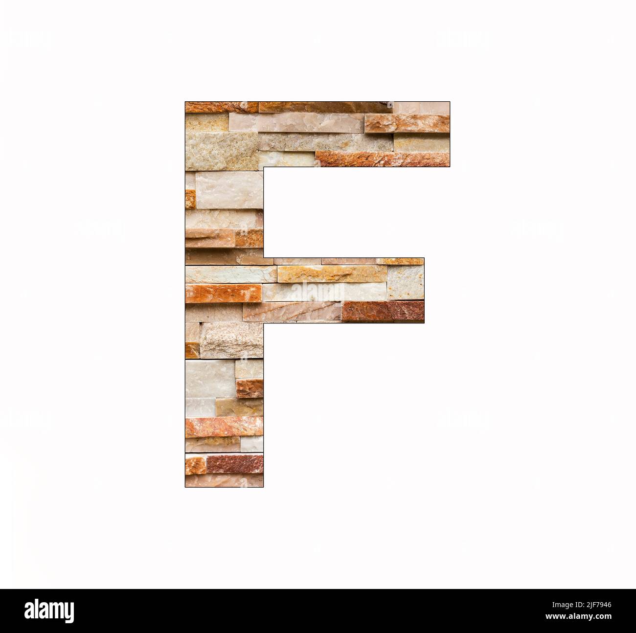 Alphabet letter F - Marble blocks background Stock Photo - Alamy