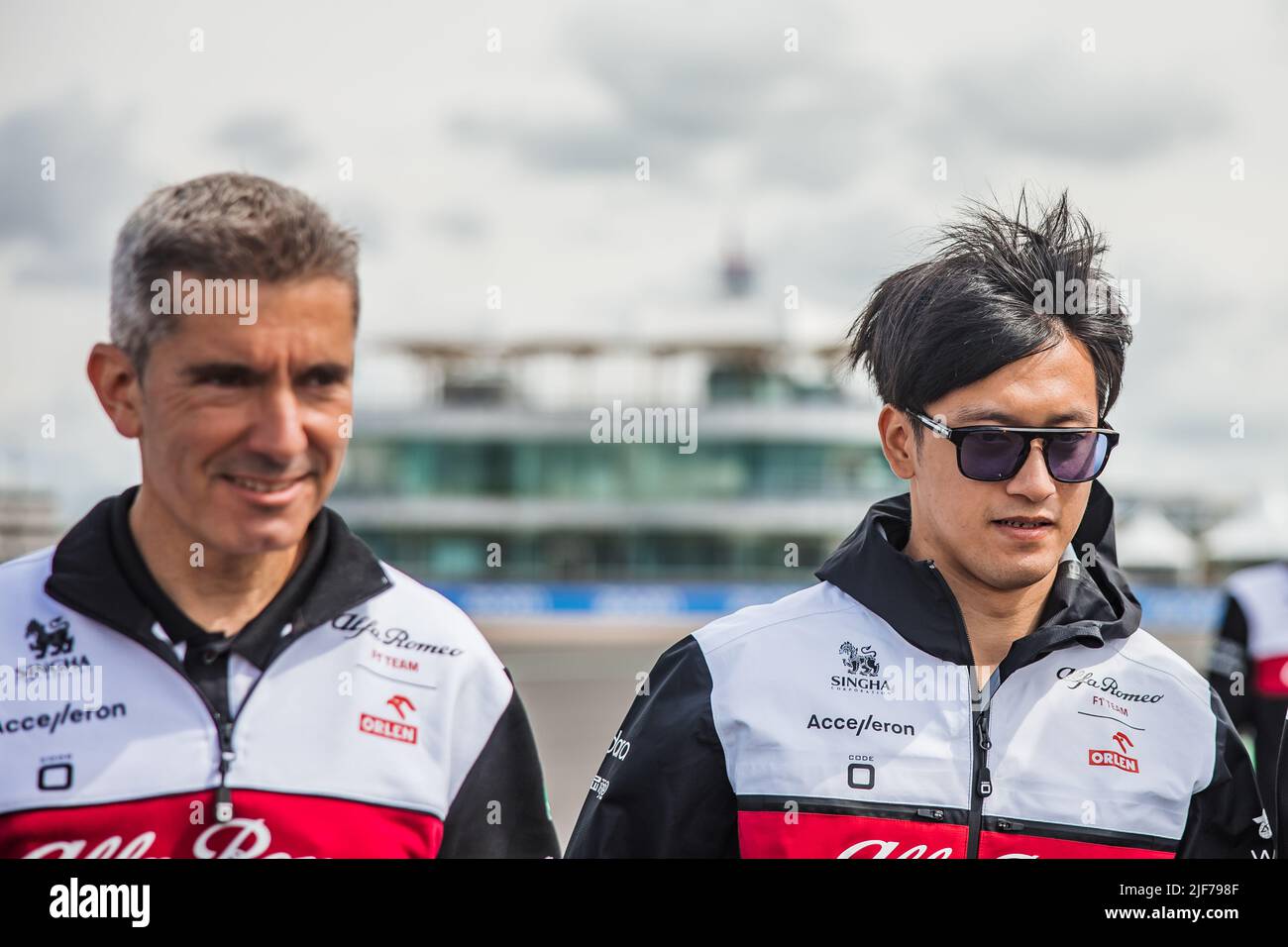 Silverstone, UK. 30th June, 2022. Guanyu Zhou (CHN) Alfa Romeo F1 Team ...