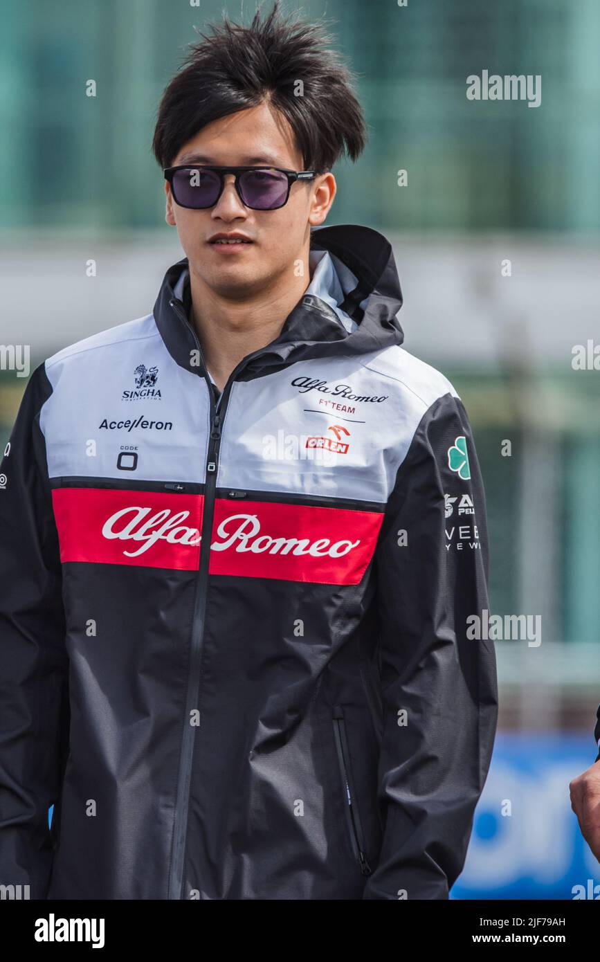 Silverstone, UK. 30th June, 2022. Guanyu Zhou (CHN) Alfa Romeo F1 Team ...