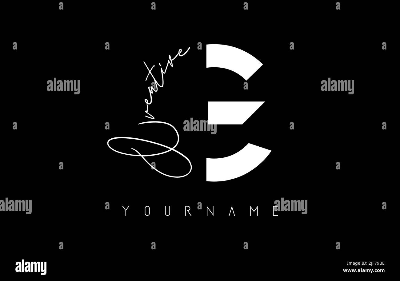 Creative G logo with cuts and handwritten text concept design. Letter ...