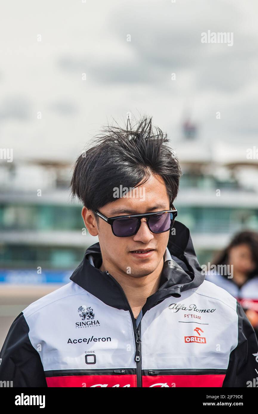 F1 zhou guanyu silverstone 2022 hi-res stock photography and images - Alamy