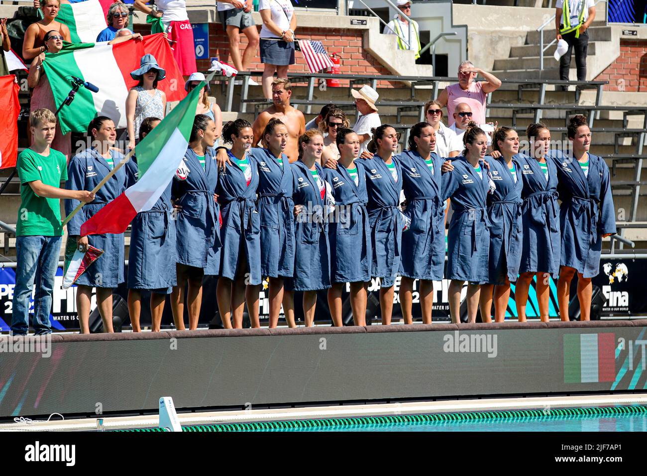 BUDAPEST, HUNGARY - JUNE 30: Valeria Palmieri (c) of Italy, Laura Teani ...