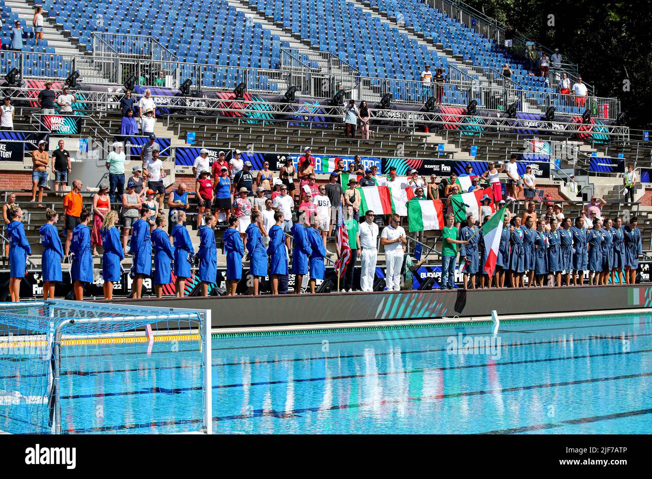 BUDAPEST, HUNGARY - JUNE 30: Team of USA, Referee David Gomez ...