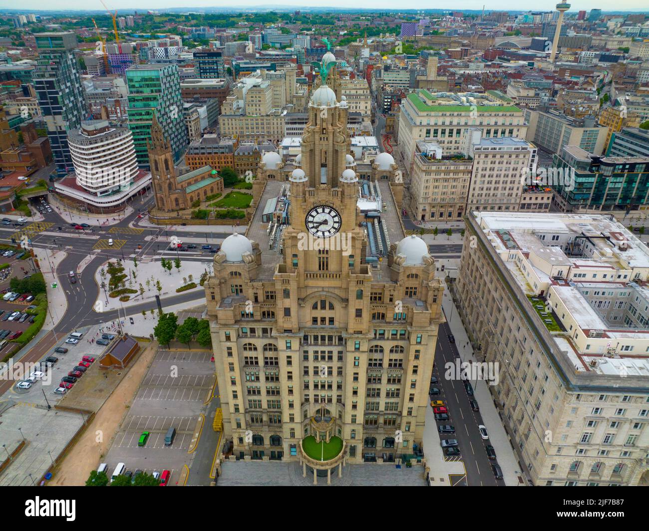 Royal Liver Building was built in 1911 on Pier Head in Liverpool ...