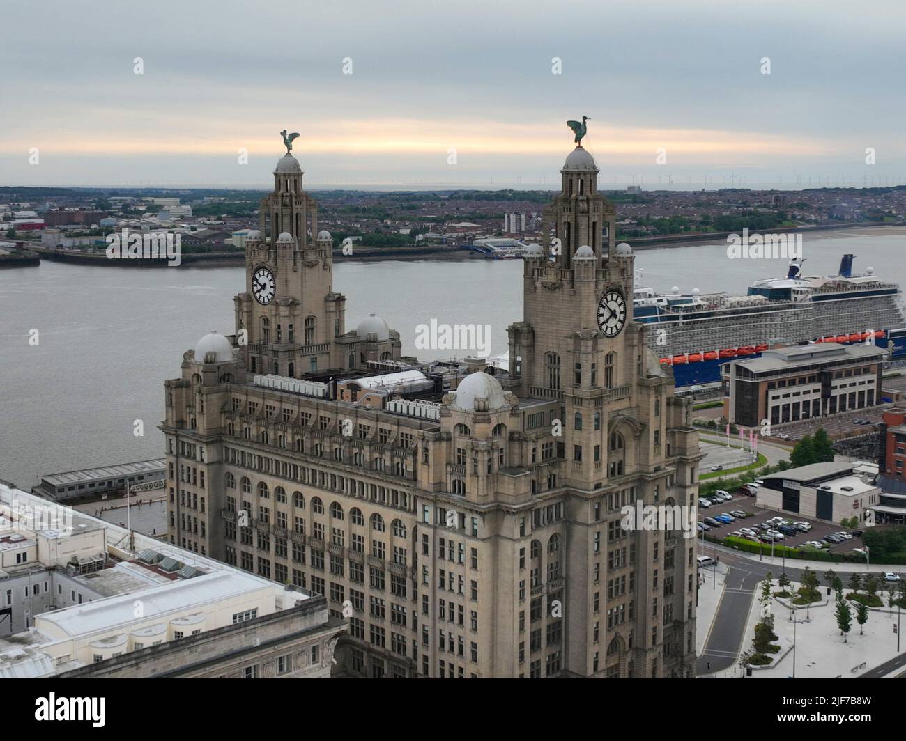 Royal Liver Building was built in 1911 on Pier Head in Liverpool ...