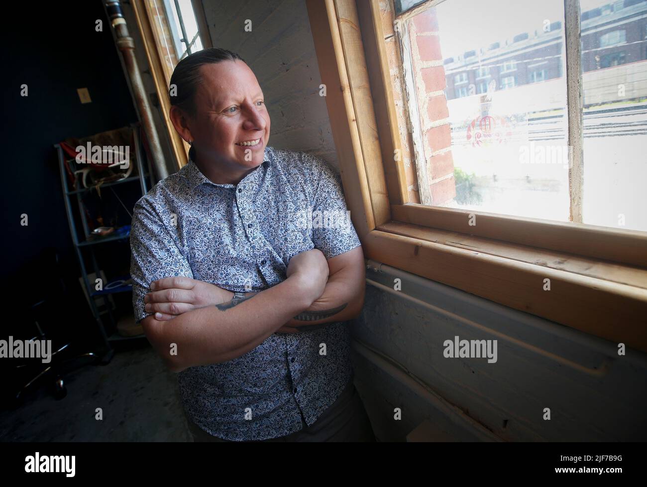 Shaun Vincent, creative director of Vincent Design, is photographed in ...