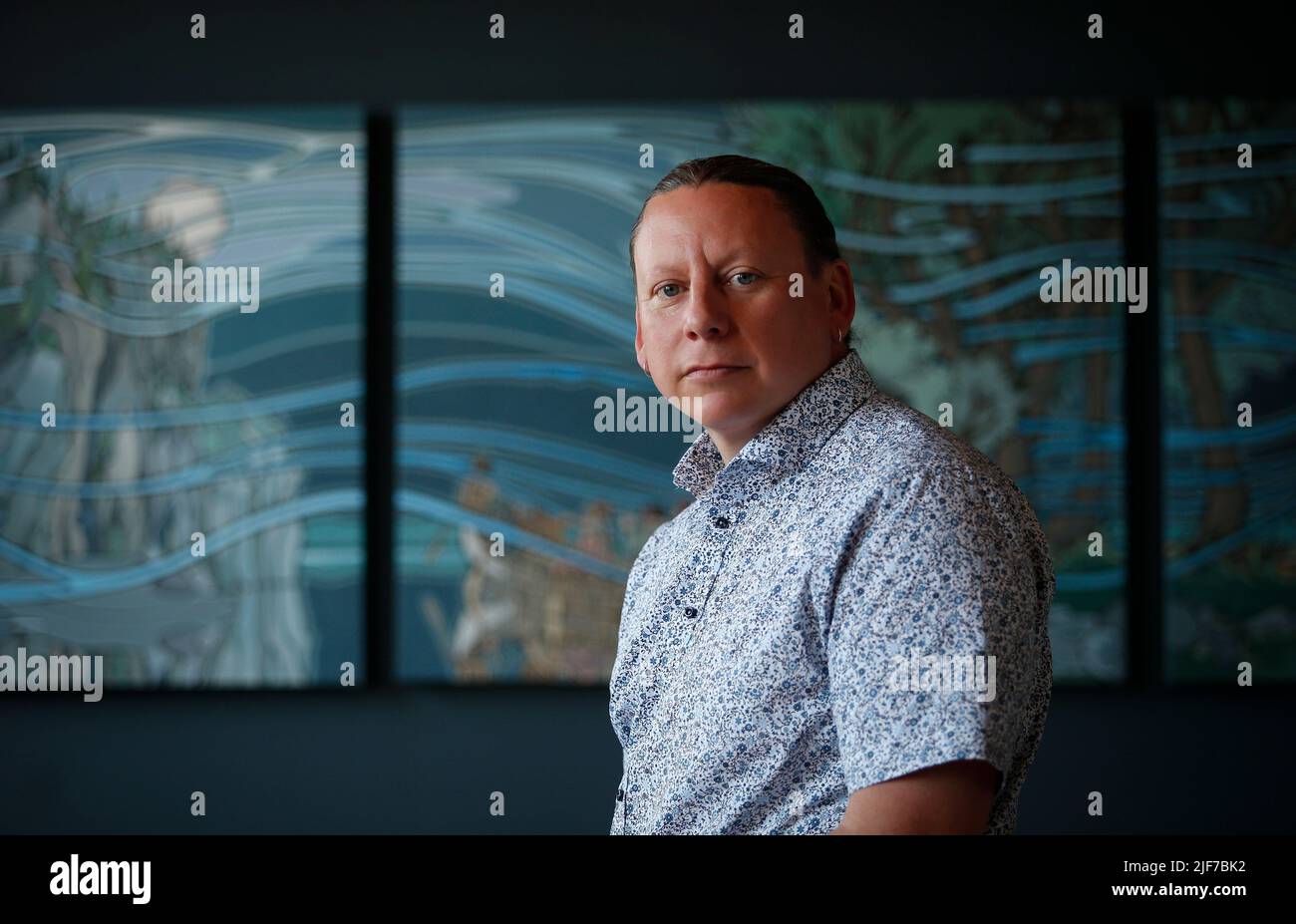 Shaun Vincent, creative director of Vincent Design, is photographed in ...