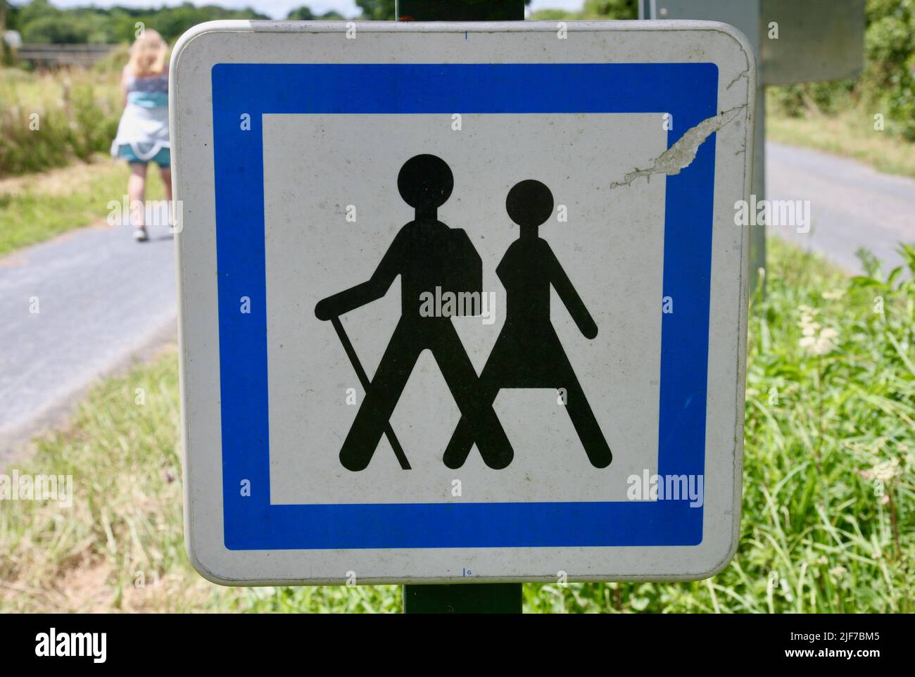 A sign alongside the River Vire, Saint-Lo, Normandy, France Stock Photo ...
