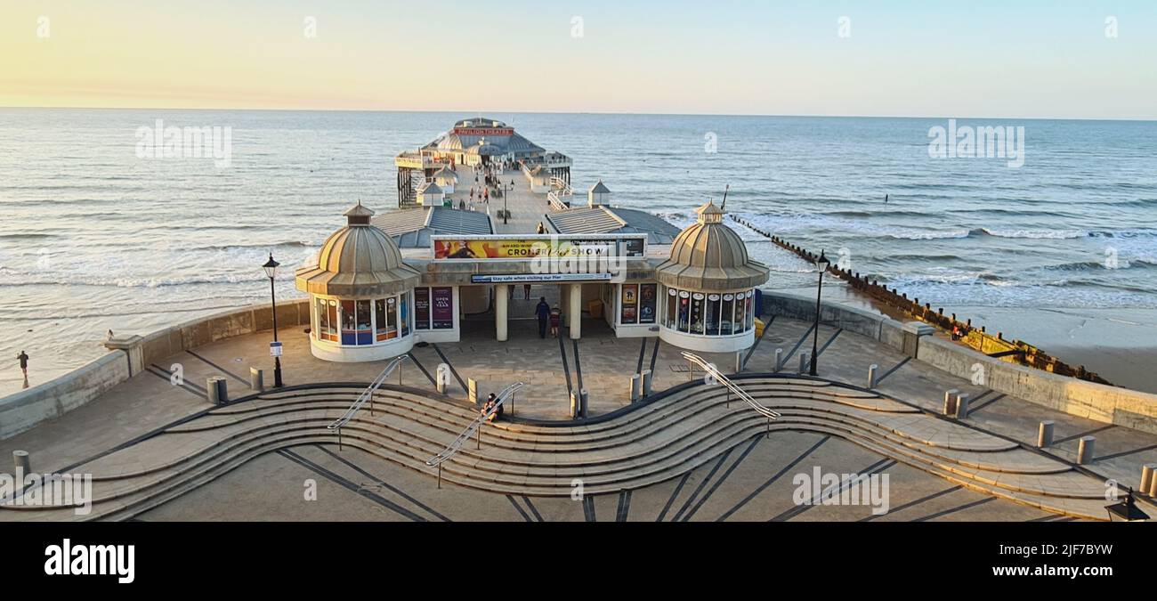 An aerial view of the Cromer pier Stock Photo - Alamy