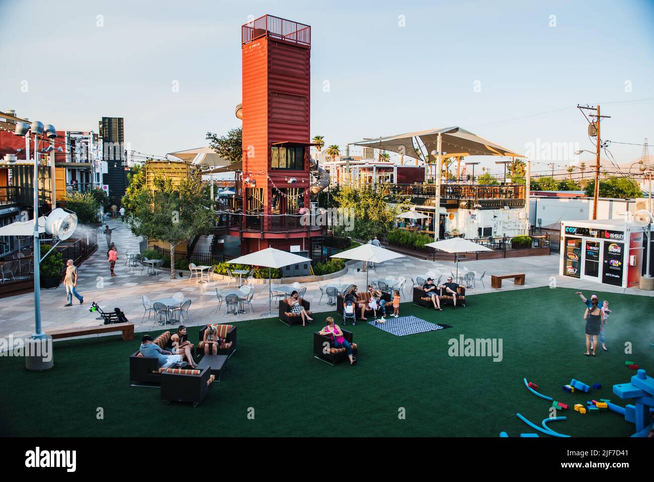 The Container park of Las Vegas, Nevada Stock Photo - Alamy