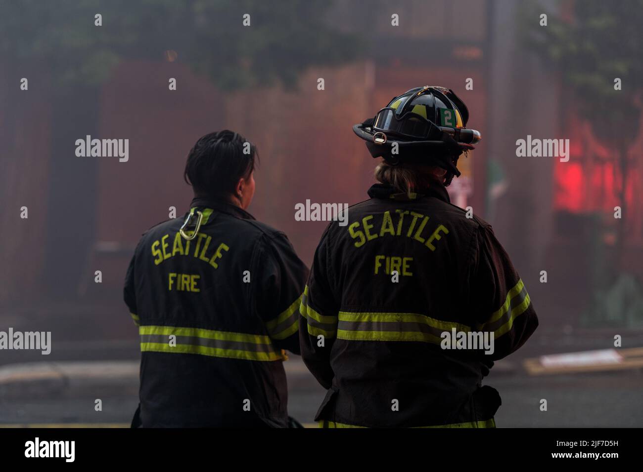Seattle, USA. 30 Jun, 2022. Seattle fire and police responding to a ...