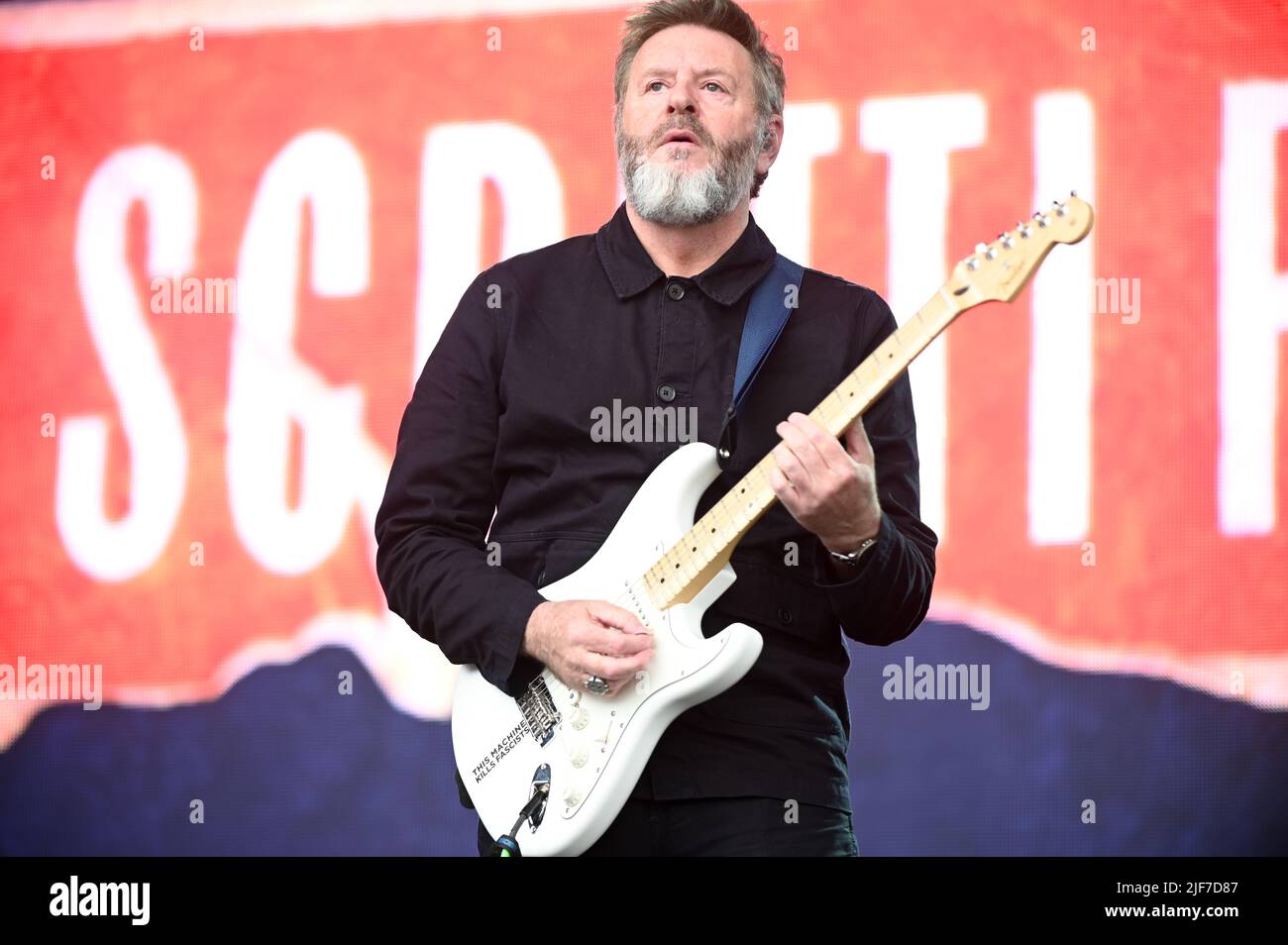 Green Gartside lead singer of Scritti Politti performs at Lets Rock ...