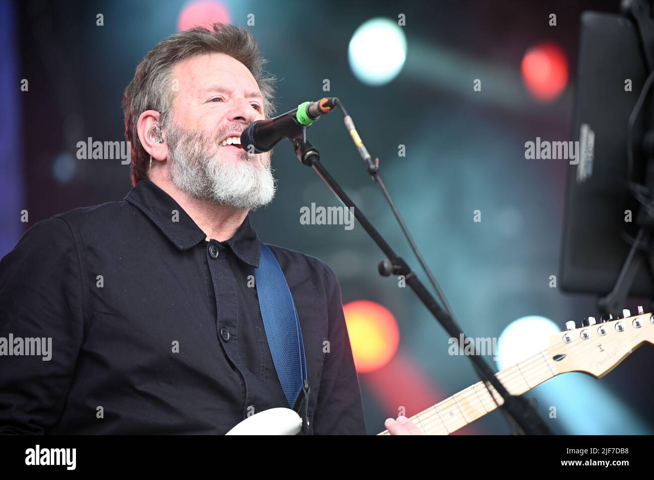 Green Gartside lead singer of Scritti Politti performs at Lets Rock ...