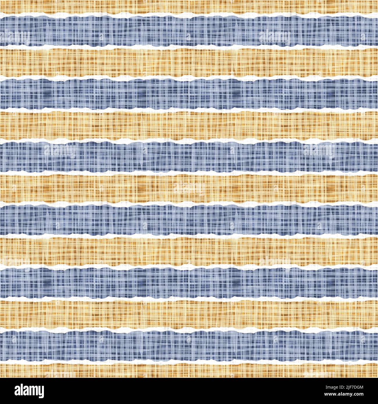 Seamless French country kitchen stripe fabric pattern print. Blue ...