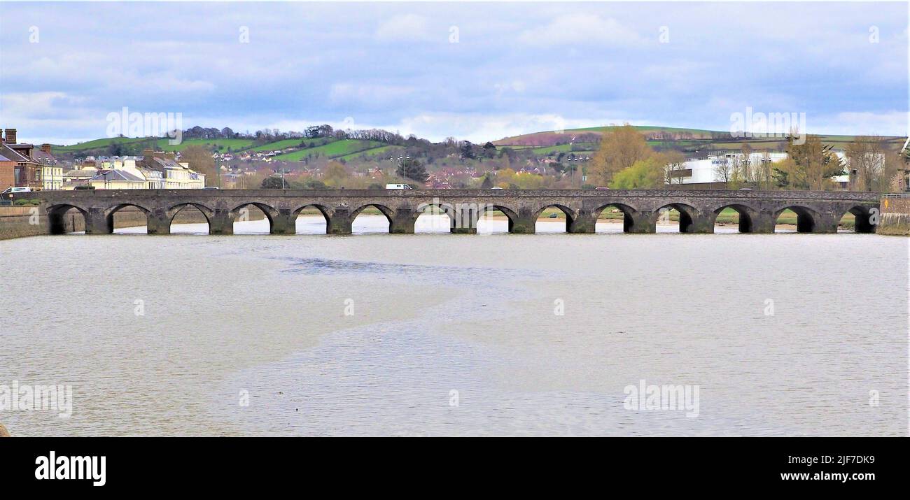 Barnstaple Long Bridge Stock Photo - Alamy