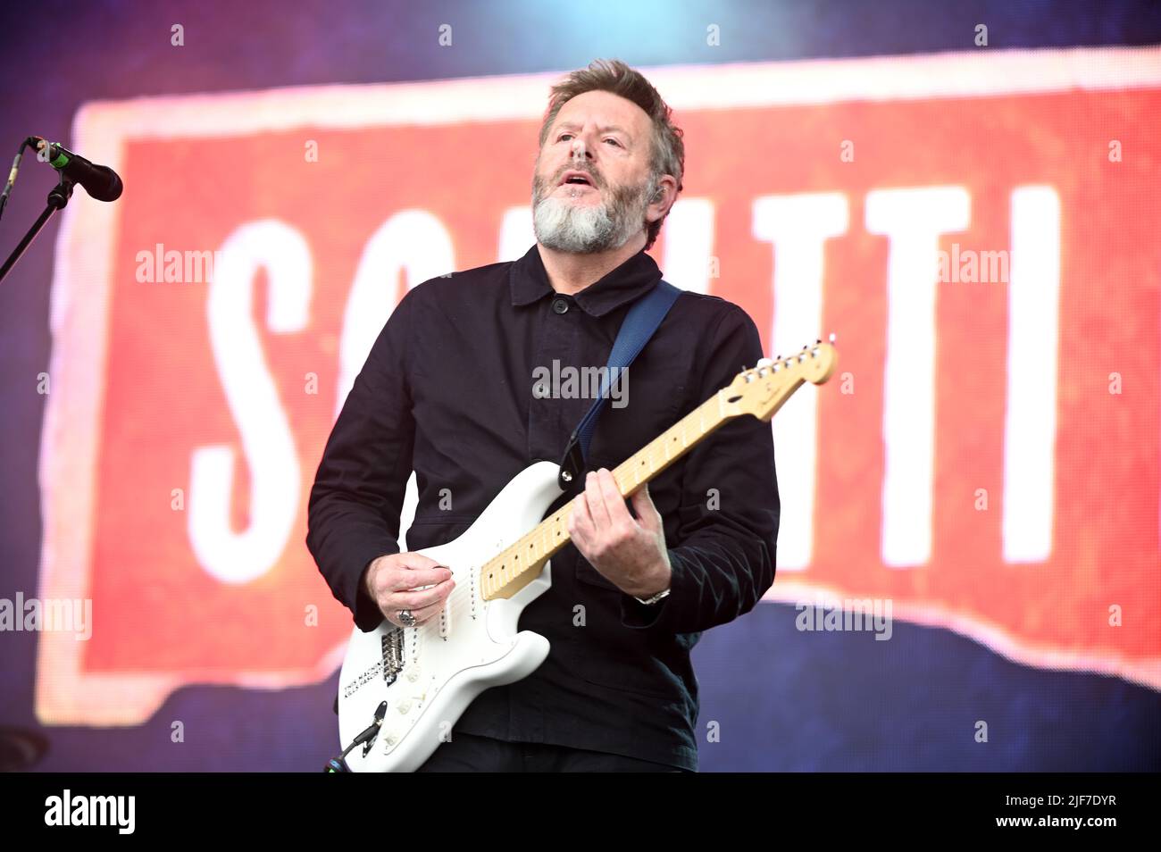 Green Gartside lead singer of Scritti Politti performs at Lets Rock ...