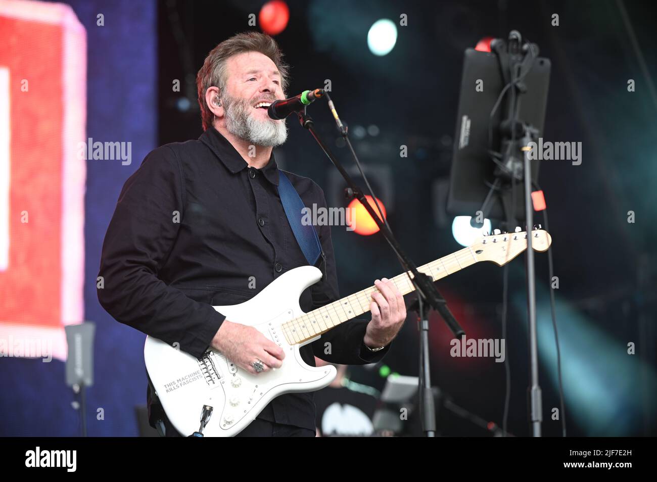 Green Gartside lead singer of Scritti Politti performs at Lets Rock ...
